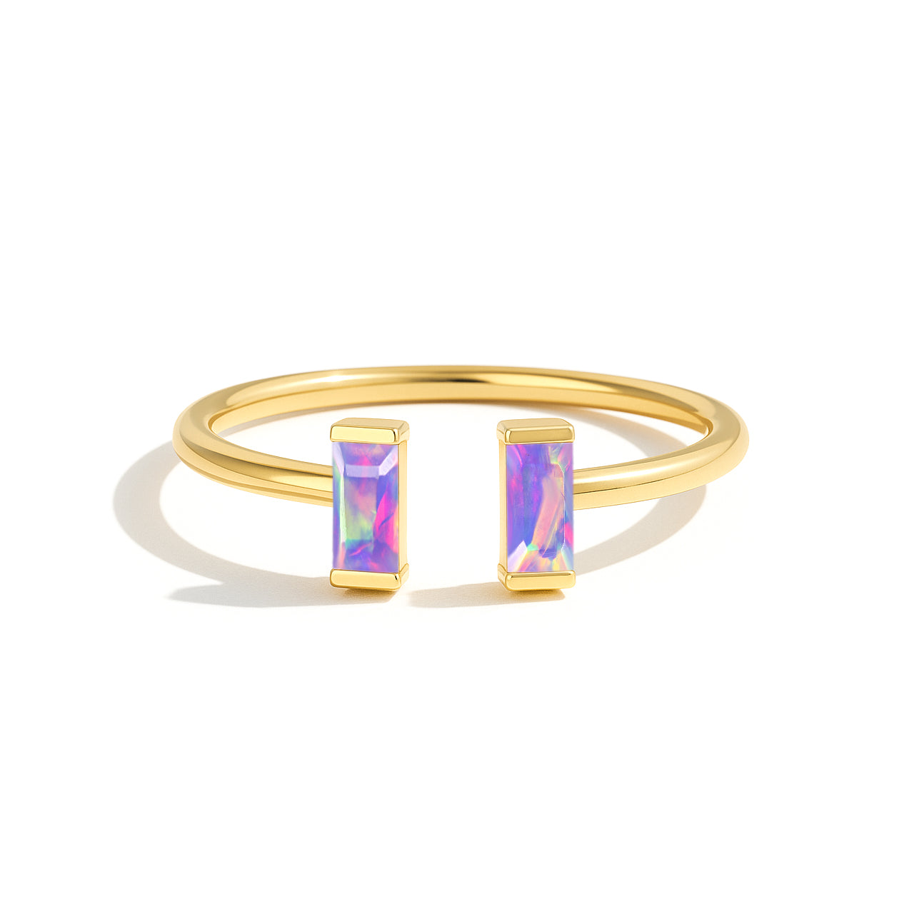 White Opal Ring - Sterling Silver | Gemstone Elegance